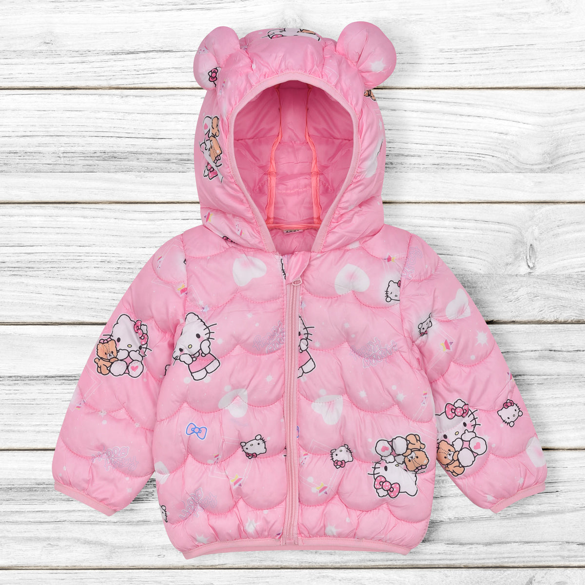 Hello Kitty Pink Hooded Puffer Jacket 13305 – MamasLittle