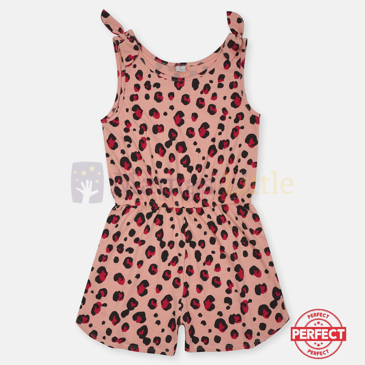 Tu Leopard Print Pink Bow Shoulder Jumpsuit 12287 – MamasLittle