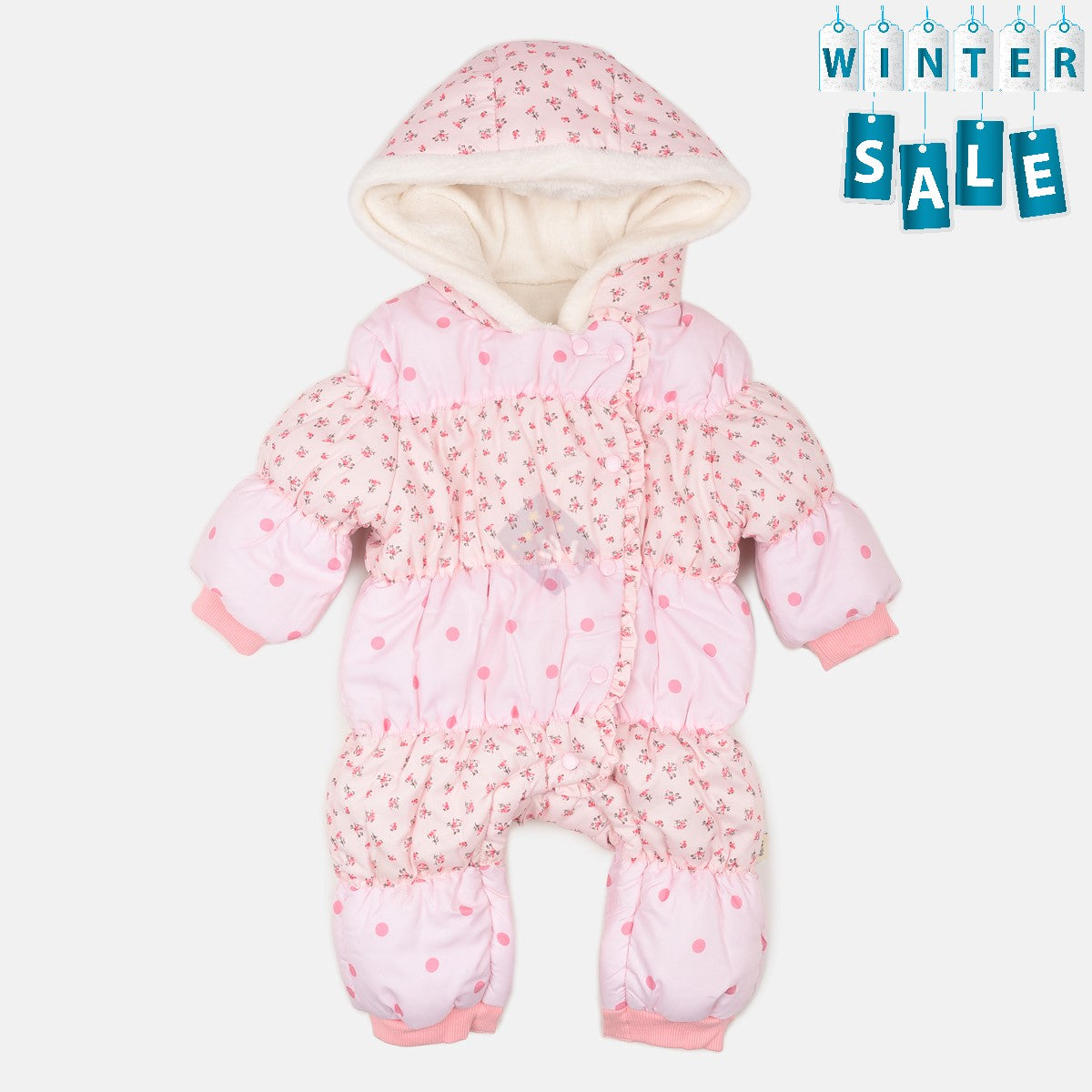 Floral Pink Quilted Snow Suit #12444 – MamasLittle