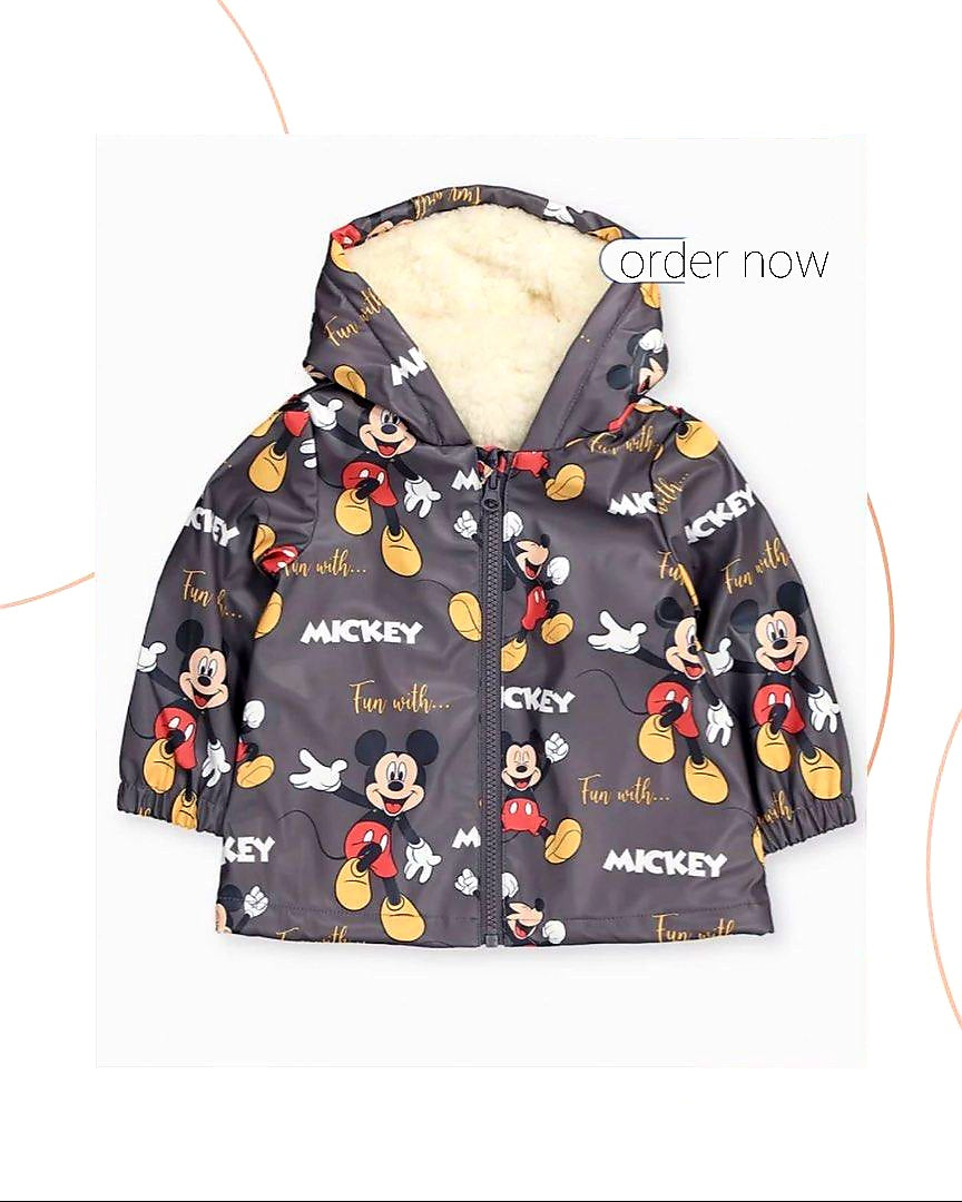 Disney Mickey Mouse Dark Grey Fur Jacket 13153 – MamasLittle