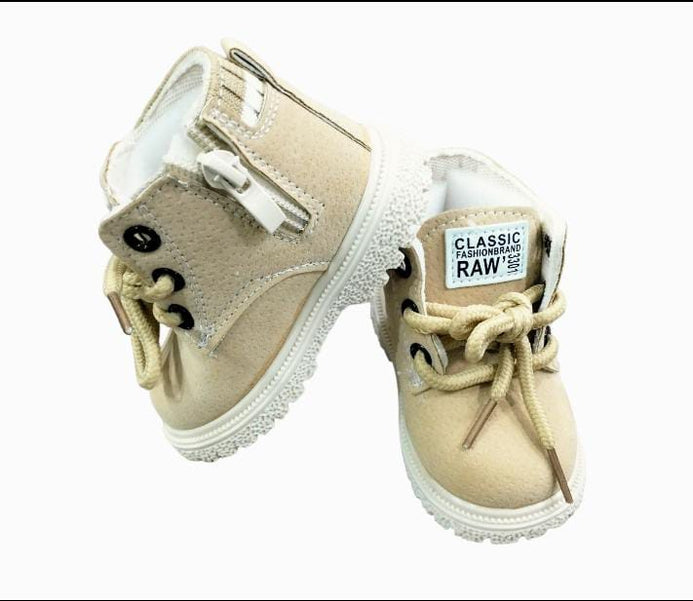 Beige Texture Imported Long Shoes 2536 C – MamasLittle