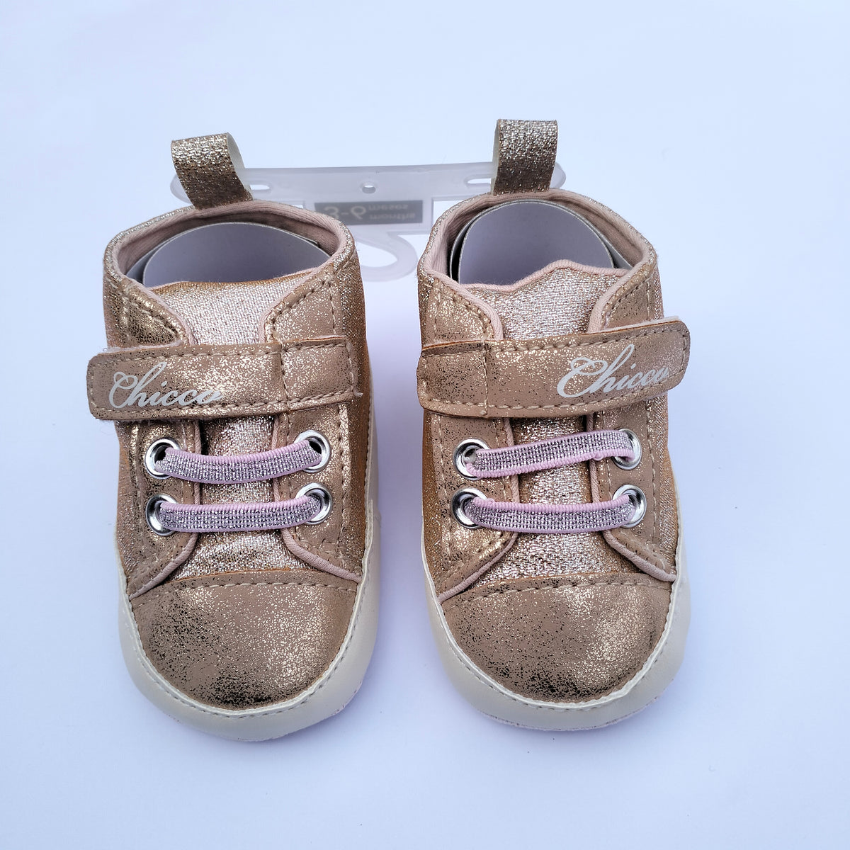 Chico Hearts Golden Prewalking Shoes 2665 – MamasLittle