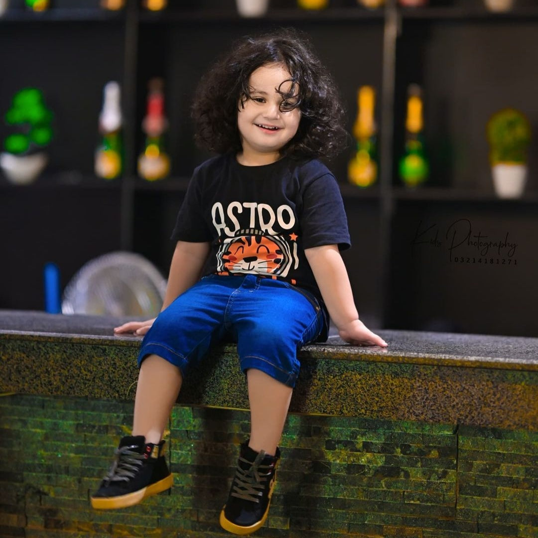 ML Astro Meow Black Shirt 7689 – MamasLittle